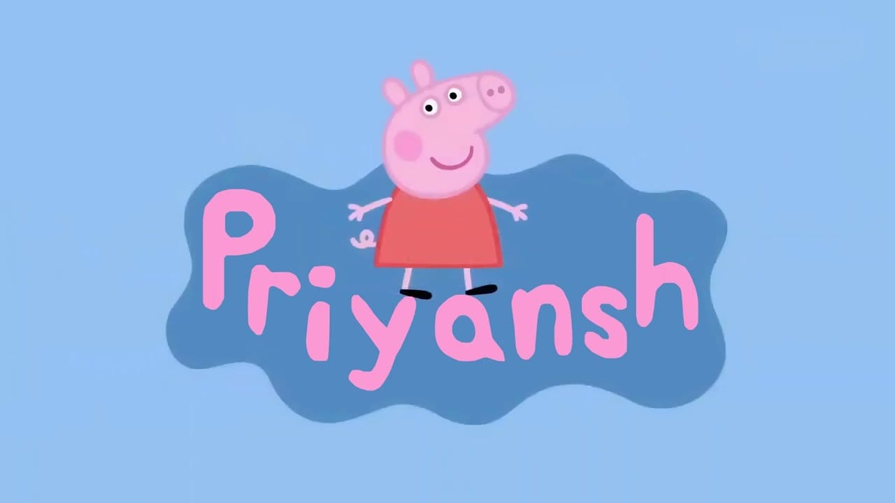Create Peppa Pig Intro - Priyansh Animations